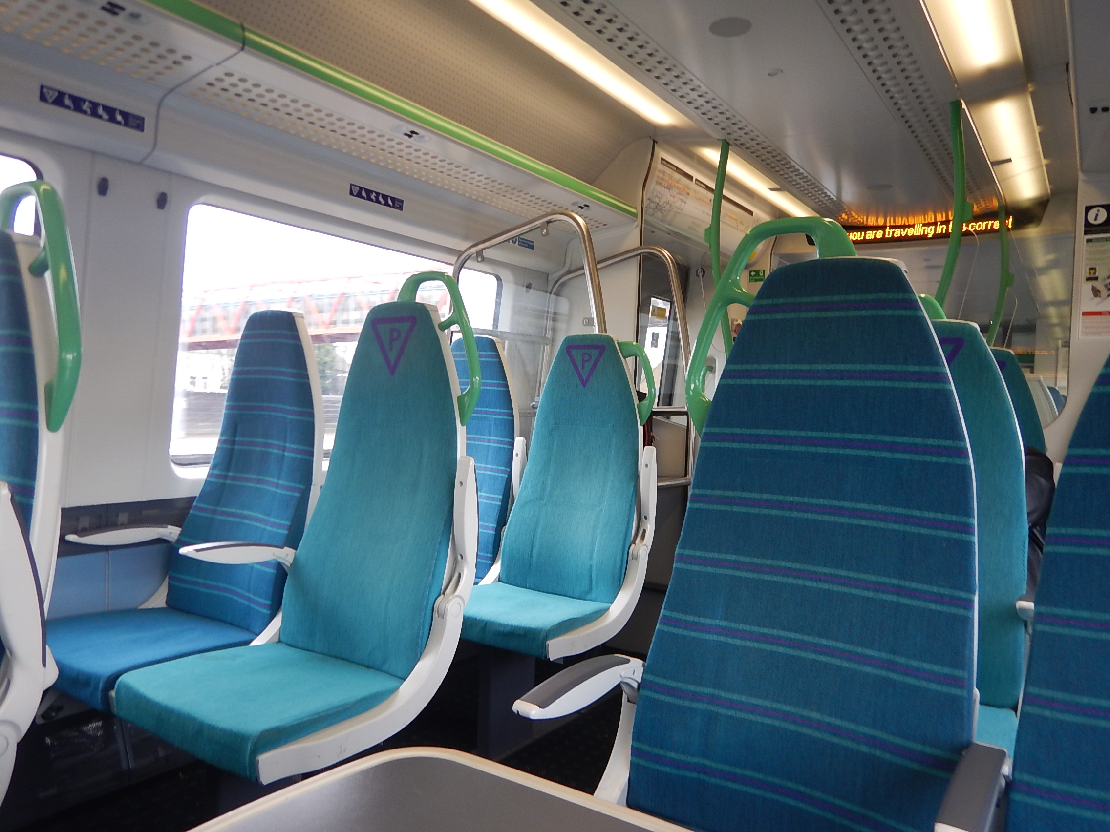 A Class 387 Interior With Comfortable Seats And Tables « The Anonymous ...